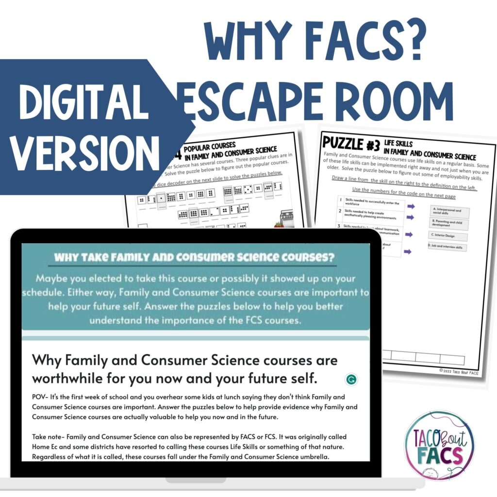“Why FACS?” 4 Puzzle Print and Digital Escape Room – A Fun, FREE Back ...