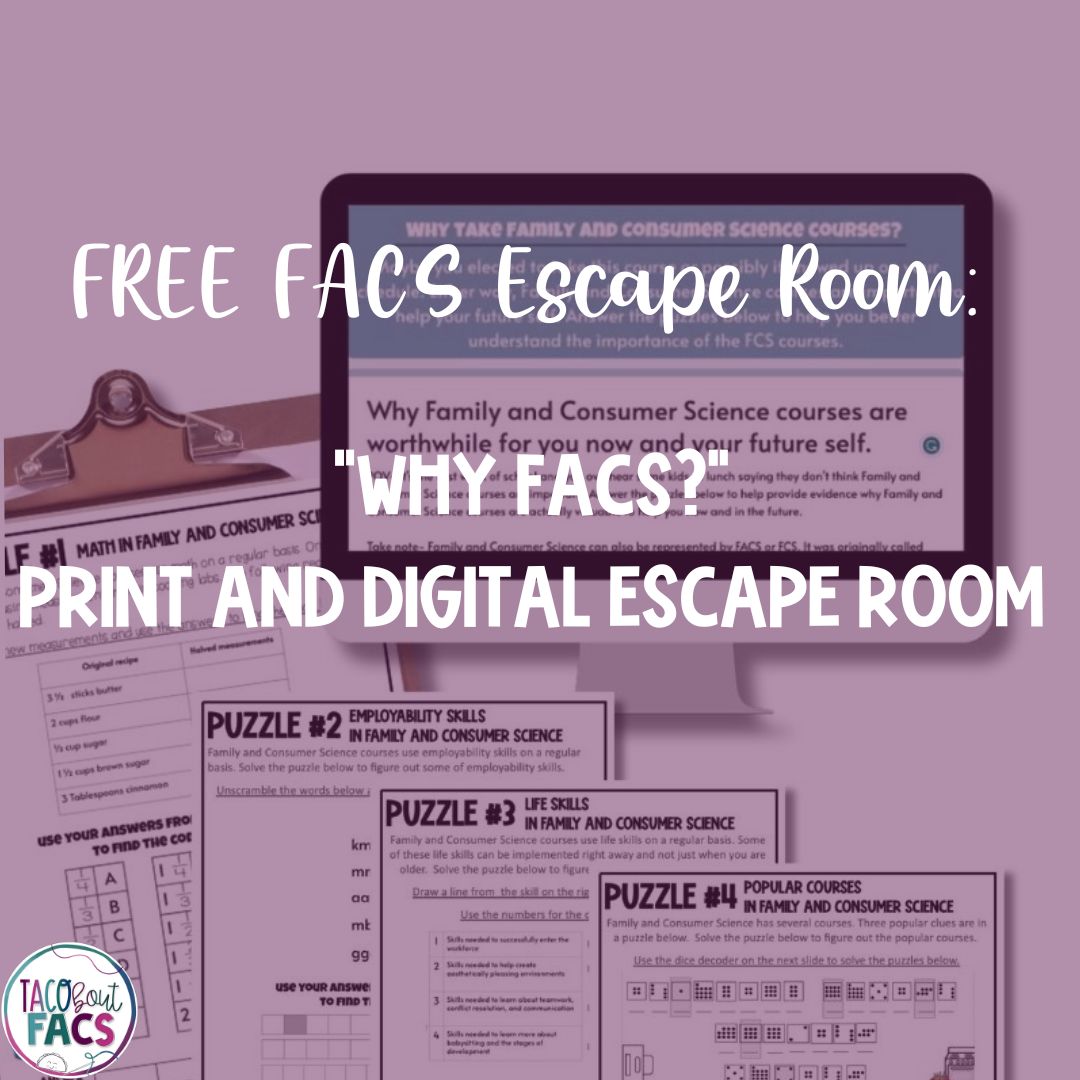 “Why FACS?” 4 Puzzle Print and Digital Escape Room – A Fun, FREE Back ...